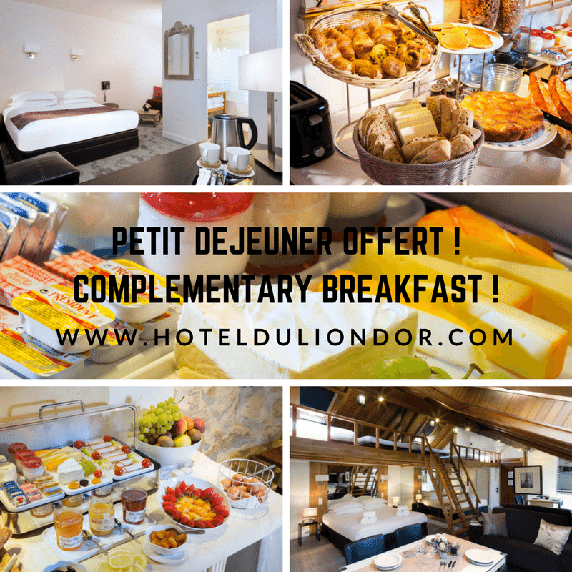 Petit Dejeuner OFFERT ! Complementary Breakfast